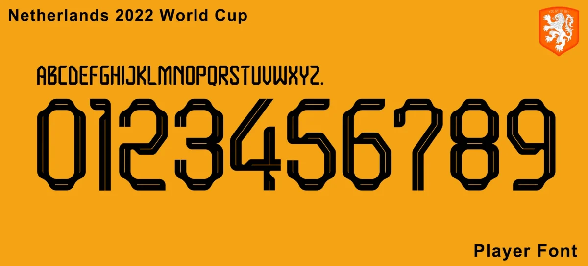 Netherlands 2022 World Cup Font – Player Font