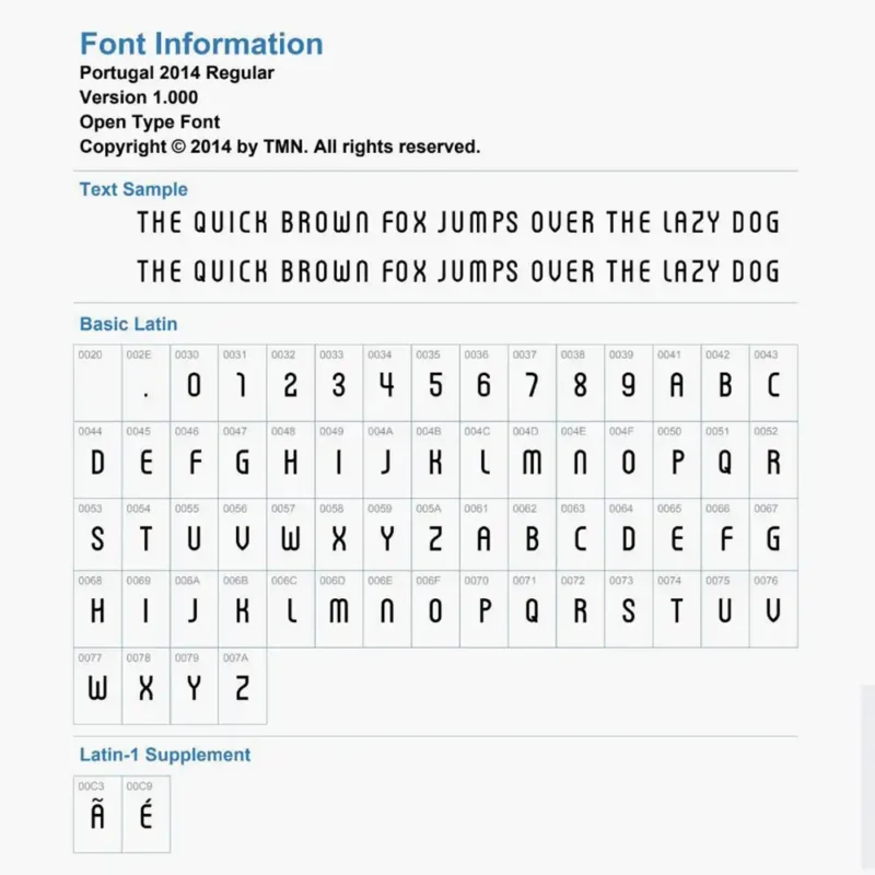 Portugal 2014 World Cup Font Download - TTF, OTF, Vector