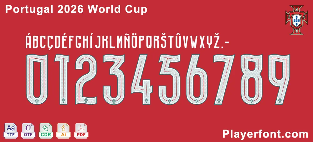 Portugal 2026 World Cup Font Download (TTF/OTF/Vector Files)