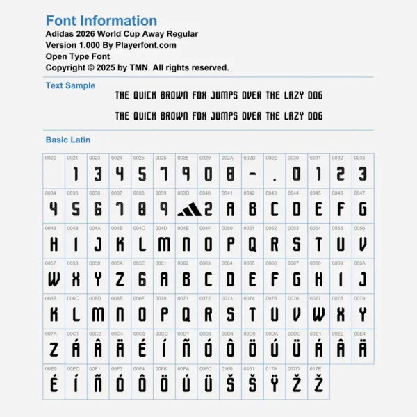 Mexico 2026 World Cup Away Font Kit | TTF, OTF, Vector Files