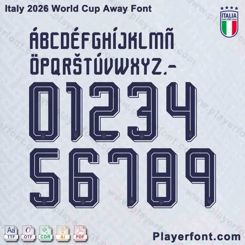 World Cup 2026 Fonts (France, Brazil, Argentina) | PlayerFont