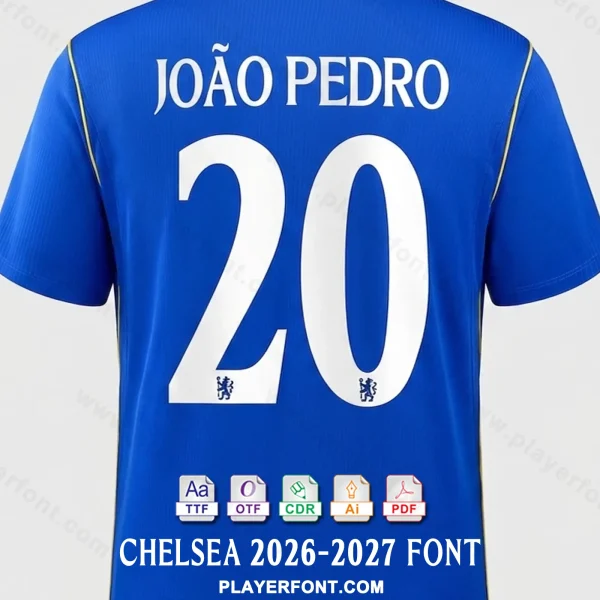 Chelsea Font 2026/2027 Download - TTF, OTF & Vector Files